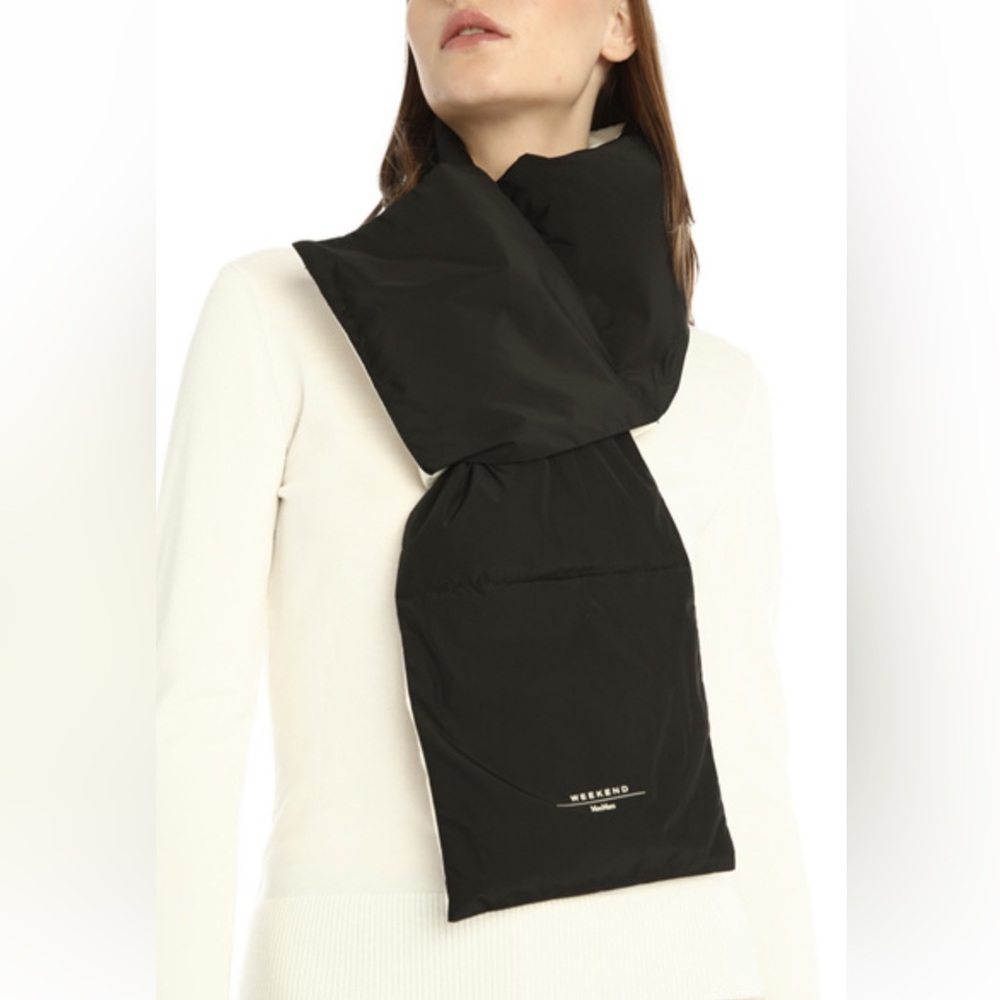 Weekend Max Mara Label-Cut Puffer Logo Scarf Sz: Os F… - Gem